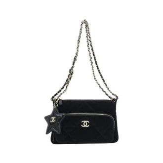 Chanel Sac bandouli&egrave;re vintage Pre-owned - Femme - Pre-owned - Noir - Taille: ONE Size