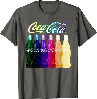 Coca Cola Ware Coca Cola Rainbow Multi Flaschen T-Shirt