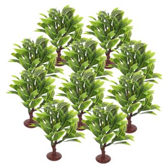 Cabilock 10st&uuml;cke Architekturmodellbaum Minib&auml;ume Zum Basteln Kleine K&uuml;nstliche B&auml;ume Realistische Kunstb&auml;ume Dekorative Kunstpflanzen Requisiten K&uuml;nstliche Pf