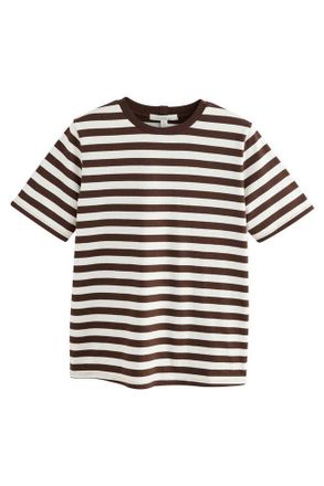 Next T-Shirt Schweres T-Shirt mit Rundhalsausschnitt (1-tlg)