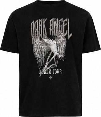 John Richmond Homme, Tops, Noir, Taille: S T-shirt avec Graphique Iconique
