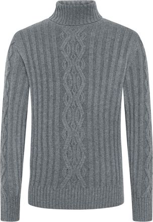 van Laack Leichter Rollkragenpullover mit Zopfmuster in