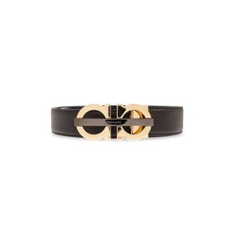 Ferragamo Homme, Accessoires, Noir, Taille: 85 CM Double Adjus Belt