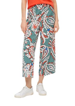 s.Oliver Culotte-Hose aus Viskose mit Wide Leg