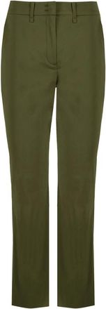 Bomboogie Femme, Pantalons, Vert, Taille: 40 FR Pantalon Chino en M&eacute;lange de Coton