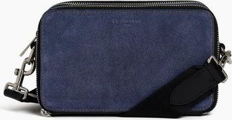 Le Tanneur Petite sacoche 2 compartiments Emile en cuir suède effet denim