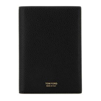 Tom Ford Stilvolle schwarze Leder-Passh&uuml;lle - - Accessories - Herren - Schwarzk - ONE SIZE