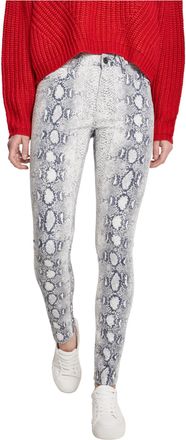 Urban Classics Damen Ladies Animal Stretch Twill Skinny Pants Hose, per Pack Mehrfarbig (Offwhite Snake 02049), W(Herstellergröße: 27)