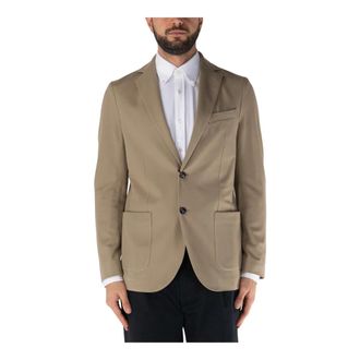 Circolo 1901 Homme, Vestes, Beige, Taille: M Veste Piquet à Bouton Unique