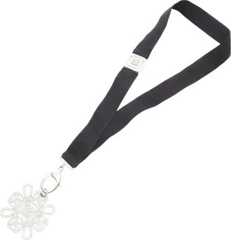 Chanel 2017 Stainless Steel Crystal CC Cross Lanyard Necklace costume necklace - Schwarz