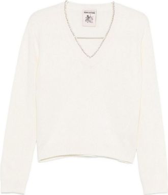 Semicouture Rundhalspullover - Weiß