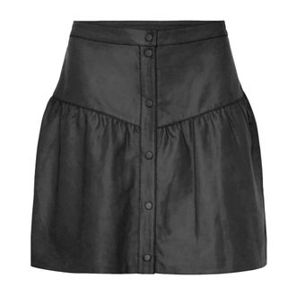 Notyz Rock mit Kn&ouml;pfen - - Skirts - Damen - Schwarzk - XS