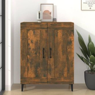 vidaXL Buffet chêne fumé 69,5x34x90 cm bois dingénierie