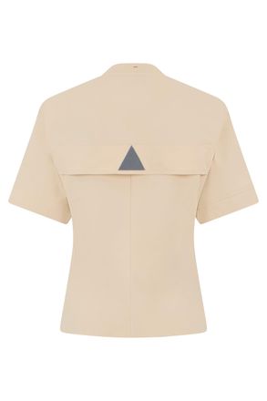 Moncler Womens Cotton T-Shirt Beige T-Shirts & Jerseys