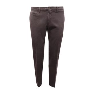BRIGLIA 1949 Schmale Baumwollhose - - Trousers - Herren - Grau - 2XL