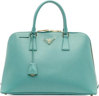 Prada Hobo Bags - Large Saffiano Lux Promenade Satchel - Gr. unisize - in Blau - für Damen