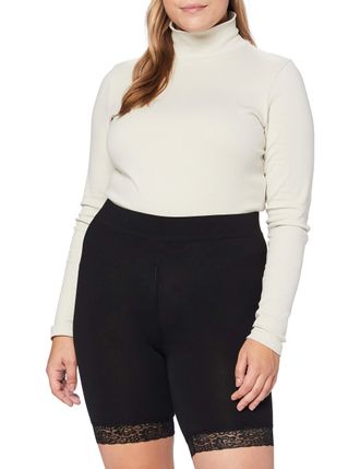 Only Carmakoma Damen CARTIME Life with LACE NOOS Shorts, Black, L-50/52