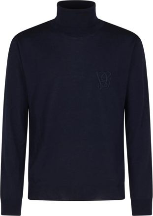 Valentino Besticktes Wollhemd - - Knitwear - Herren - Blau - L