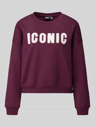 Only Loose Fit Sweatshirt aus Baumwoll-Mix Modell SWEAT