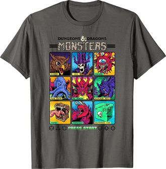 Dungeons & Dragons Wizards of the Coast Monster Select Menu T-Shirt