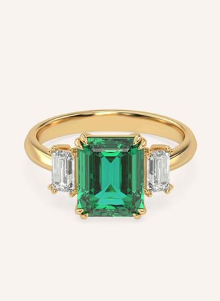 VEYNOU Veynou Ring Eden Aus 14 Karat Gelbgold Mit Smaragd Und Diamanten gold