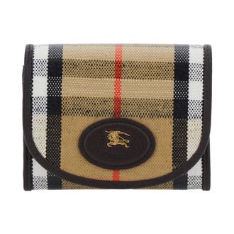 Burberry Femme, Accessoires, Beige, Taille: ONE Size Highlands Compact Wallet
