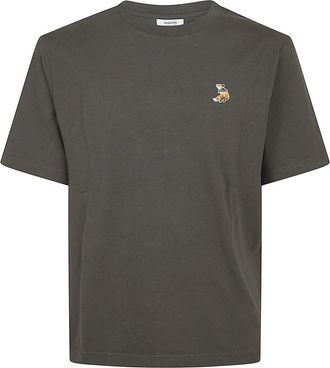 Maison Kitsun&eacute; Homme, Tops, Vert, Taille: M Dreaming Fox Comfort Tee-Shirt