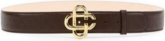 Casablanca Ceinture monogramme en cuit