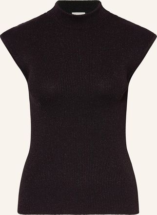 Ichi Stricktop Ihcody Mit Glitzergarn schwarz