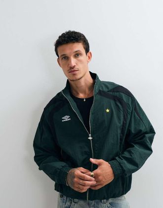 Umbro Veste de surv&ecirc;tement d&eacute;contract&eacute;e - Vert et noir