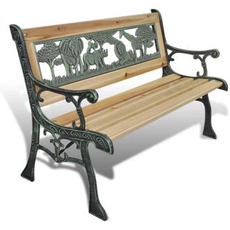 vidaXL Kinder-Gartenbank 84 cm Holz Vidaxl