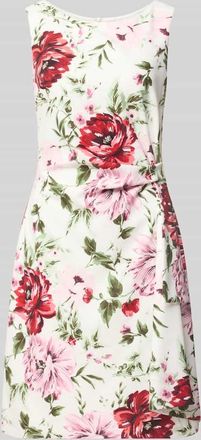Vera Mont Tailliertes Cocktailkleid mit Allover-Muster