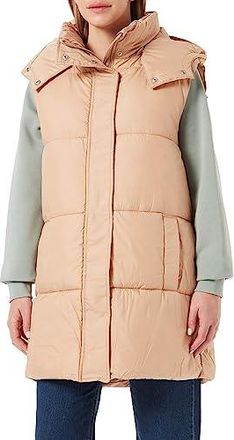 Only Gilet matelass&eacute; ONLDEMY pour femme, Beige, M