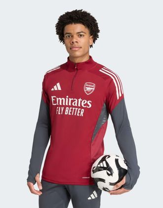 adidas adidas Performance - Arsenal Tiro 25 Competition - Haut dentra&icirc;nement - Bordeaux coll team 2/gris-Rouge