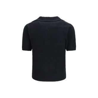 Dolce & Gabbana Mens Black Cotton Polo Shirt