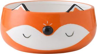 Luxshiny Ramen Schüssel Fuchs Schale Keramik Suppe Schüssel Cartoon Salat Nette Fox Suppe Schalen Keramik Nudel Getreide für Salat Snack Orange Fuchs Chip