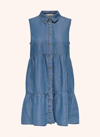 Only Hemdblusenkleid In Jeansoptik blau