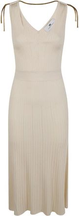 Elisabetta Franchi Femme, Robes, Beige, Taille: 36 FR Robes Midi