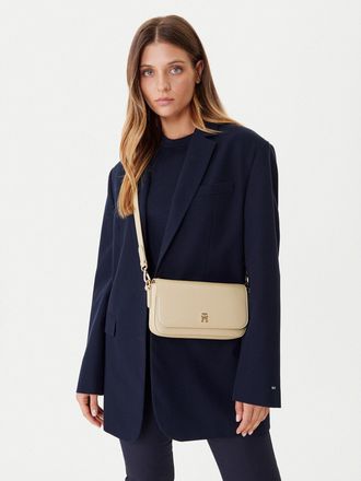 Tommy Hilfiger Handtasche Tommy Hilfiger Th Icon Conv AW0AW17677 Beige