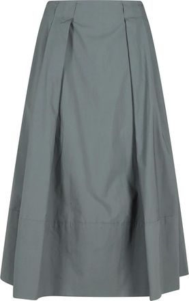 Woolrich Femme, Jupes, Vert, Taille: 36 FR Jupe en Popeline de Coton