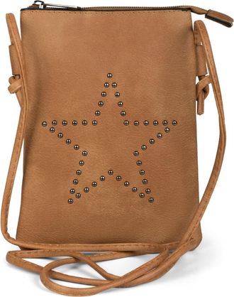 styleBREAKER Umh&auml;ngetasche Mini Umh&auml;ngetasche mit Nieten Stern