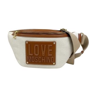 Love Moschino Femme, Sacs, Beige, Taille: ONE Size Canvas Marsupio
