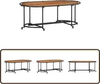 vidaXL vidaXL Couchtisch 110x55x40 cm Massivholz Akazie