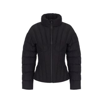 Elisabetta Franchi Down Jacket In Voile Fabric