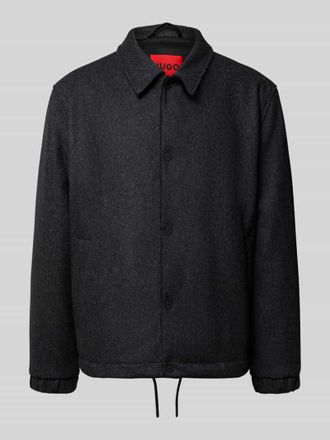 HUGO BOSS Regular Fit Kurzmantel aus Schurwoll-Mix Modell BAKS