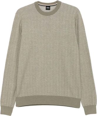 HUGO BOSS Homme, Pulls, Vert, Taille: M Maglia a girocollo basic