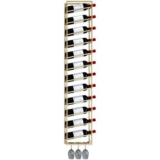 Generic Weinflaschenhalter, Weinregal Wand, Stilvoll und Modern, Stark und Stabil, Platzsparend, für Restaurants, Wohnzimmer, Bars, Weinkeller(Gold,XX-Large)