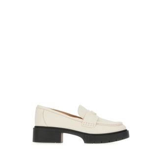 Coach Femme, Chaussures, Blanc, Taille: 35 1/2 EU Leah Loafer