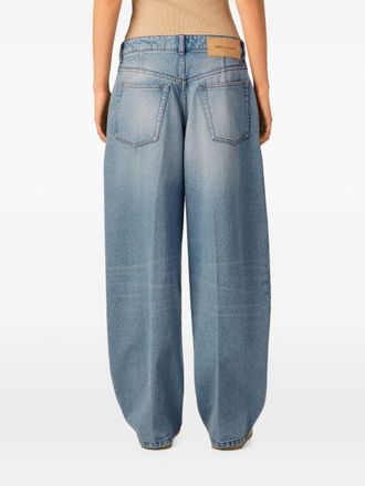 Ami Balloon-Fit Denim Jeans - Light Blue