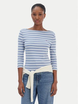 Tommy Hilfiger Bluse New Cody WW0WW40589 Himmelblau Slim Fit